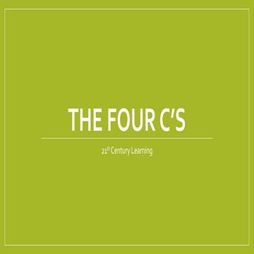 The four c’s | PPTX