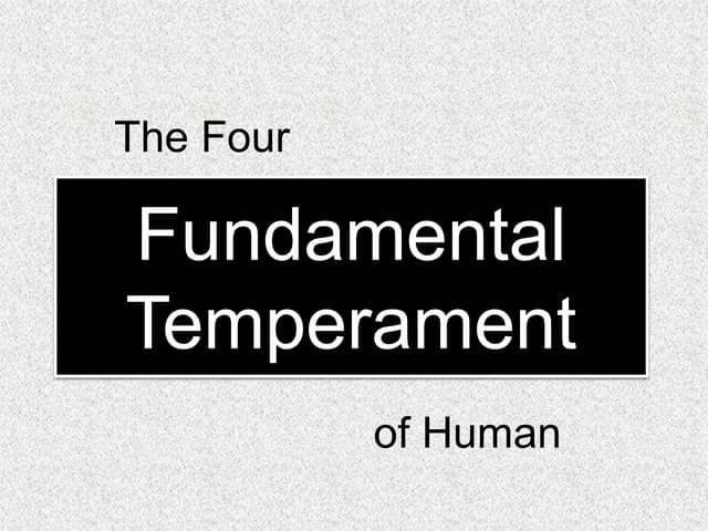 4 Different Personality Types - Sanguine, Choleric, Phlegmatic ...