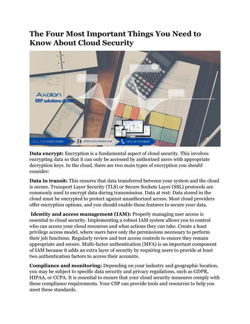 Top three tips in ensuring security and compliance in cloud computing | PPT