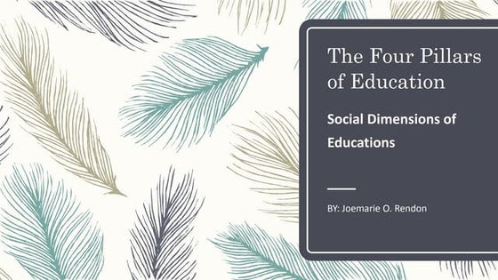 UNESCO four pillars of education | PPTX