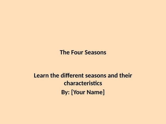 G6- Q4 SEASONS IN THE PHILIPPINES .pptx | Weather | Science