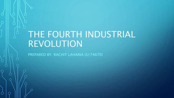 Fourth Industrial Revolution k. Schwab | PPT