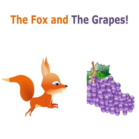 The fox and the grapes | PPTX