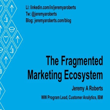 The Fragmented Marketing Ecosystem | PPTX | Business | Business and Finance