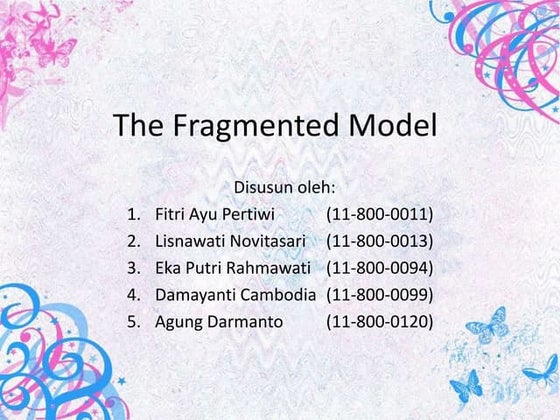 The fragmented model | PPT