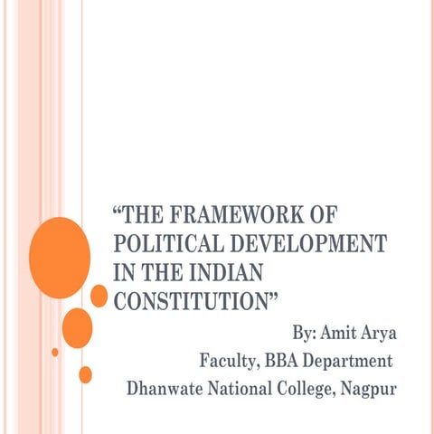 The framework of political development in the | PPT