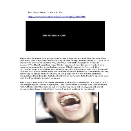 The fray – how to save a life | DOCX