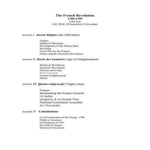 The French Revolution | DOC