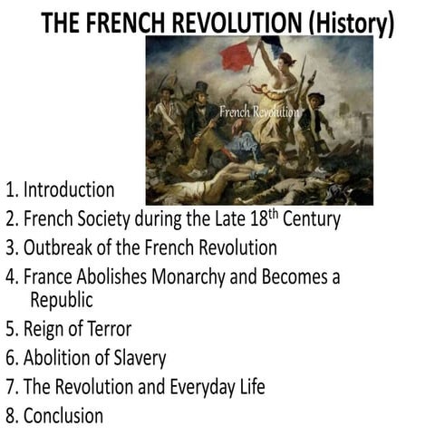 Slides on The French revolution | PPTX