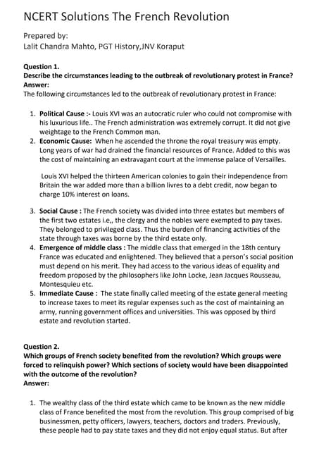 Characteristics, history, evolution and fall of French Revolution | PPTX