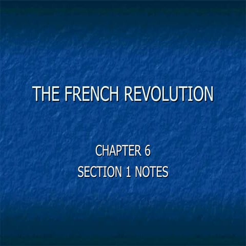 The french revolution power point | PPT