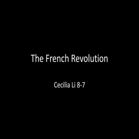 The french revolution ppt | PPTX