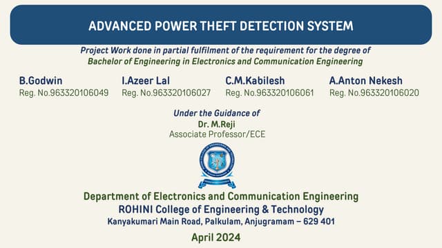 Theft Detection Detection Of Raspberry And Arduino Ppt