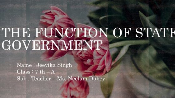 7th std P. S. How the state government works | PDF