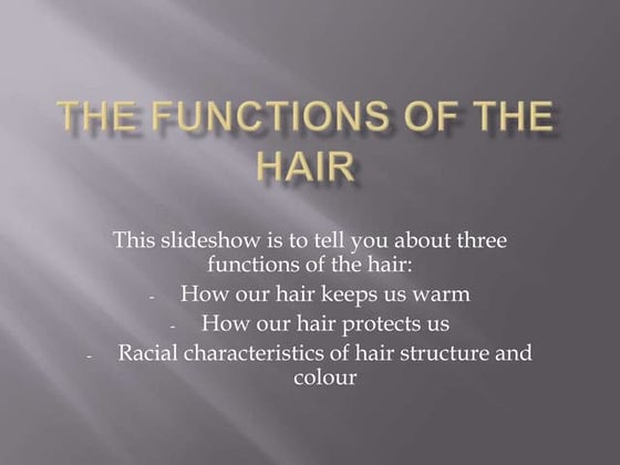 Hair structure | PPT