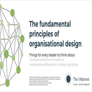 The fundamental principles of organisational design | PDF