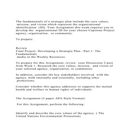 Assignment Capstone Project Part II Needs AssessmentPeople.docx