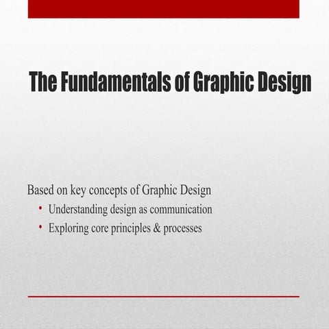 An introduction to graphic design | PPTX