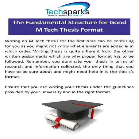 The Fundamental Structure for Good M Tech Thesis Format | PDF