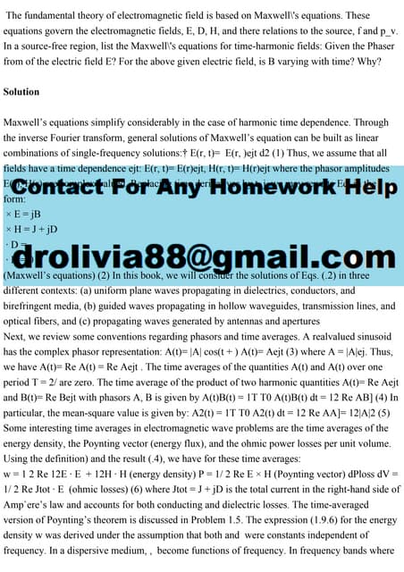 Maxwell's contribution to physics | PPT