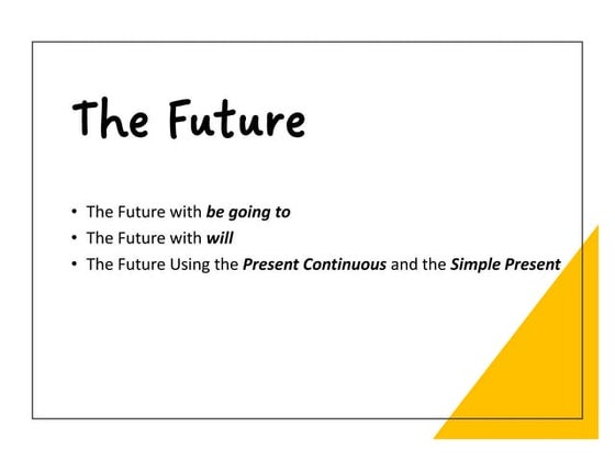 Simple future tense | PPT