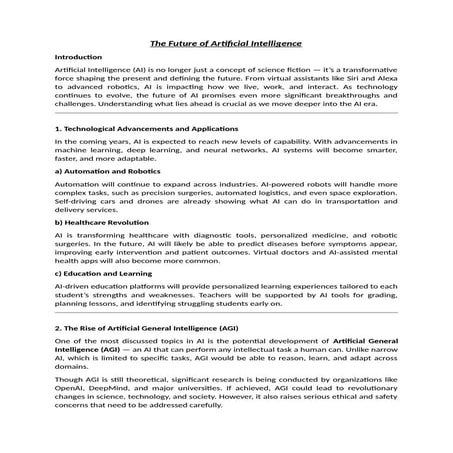 The Future of Artificial Intelligence(word).docx