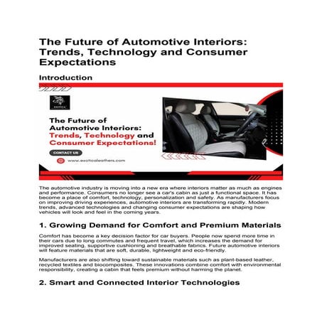 The Future of Automotive Interiors_ Trends, Technology and Consumer ...