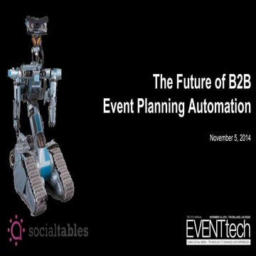 Banquet Robots and 3D Diagramming - Meeting Planning Automation is the ...