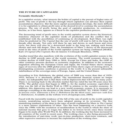 The future of capitalism | PDF