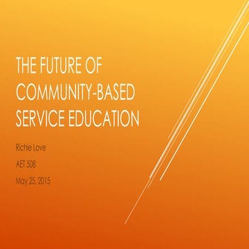 Community based education | PPTX
