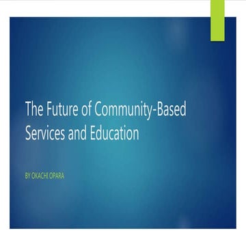 Community based education in 2022 | PPTX