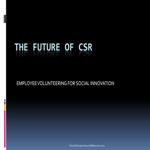 The Future of CSR | PPTX