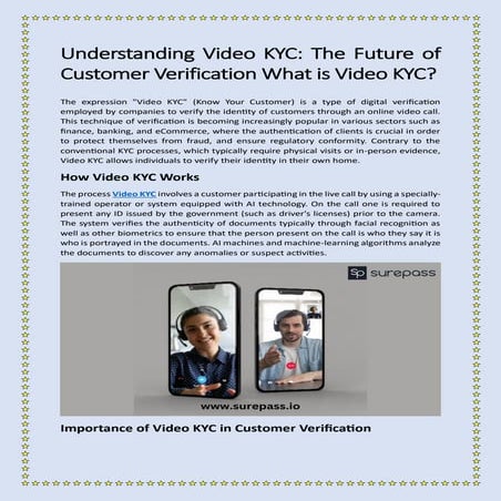 The Future of Customer Verification What is Video KYC.pdf