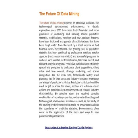 The future of_data_mining | PPTX