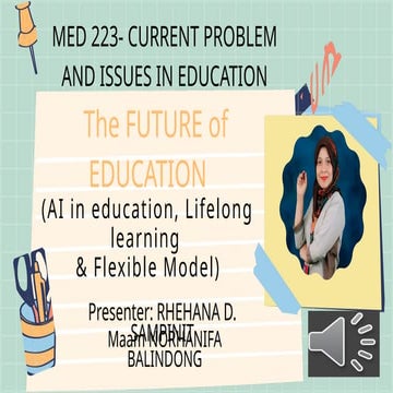 The FUTURE of EDUCATION-CURRENT PROBLEM AND ISSUES IN EDUCATION.pptx