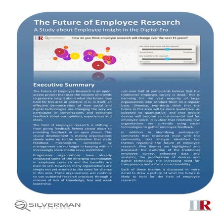The Future of Employee Research Report | PDF