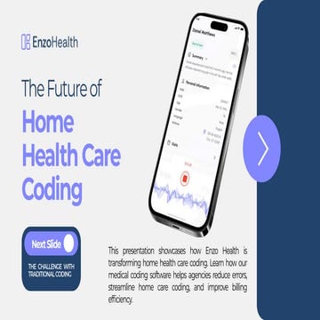 The Future of Home Health Care Coding Starts Here Enzo Health | PDF