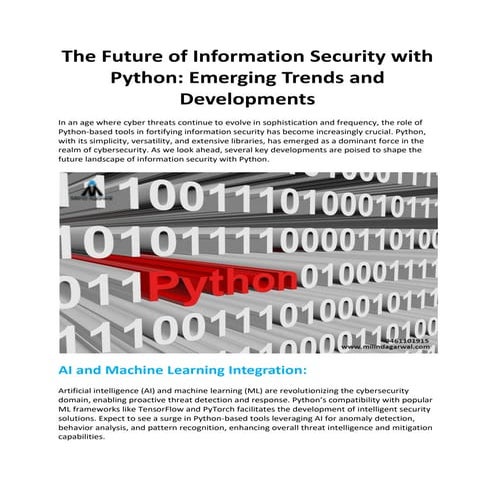 The Future of Information Security with Python: Emerging Trends and ...