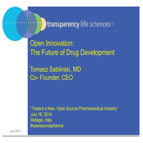 Open Source Pharma: The future of drug development | PPT