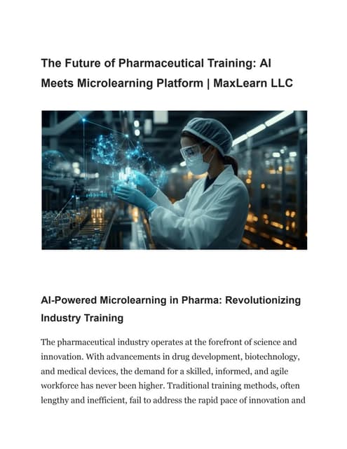 AI and Microlearning_ A Game-Changer for Pharmaceutical Training.pdf