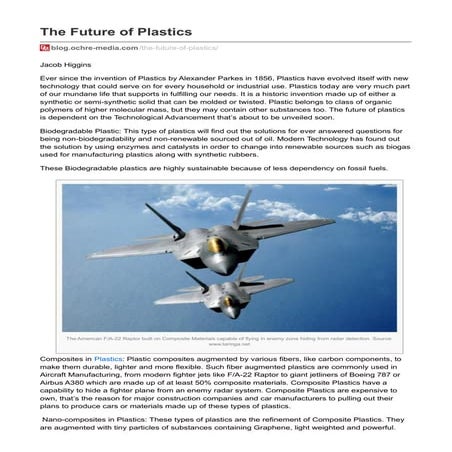 The future of plastics | PDF