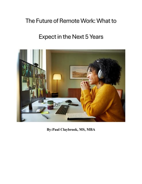 Navigating Remote and Hybrid Work Models in 2024.pptx | Remote Working | Careers