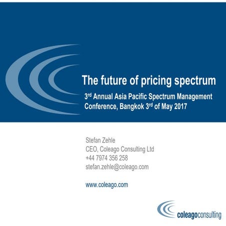 The future of spectrum pricing, May 2017 | PDF