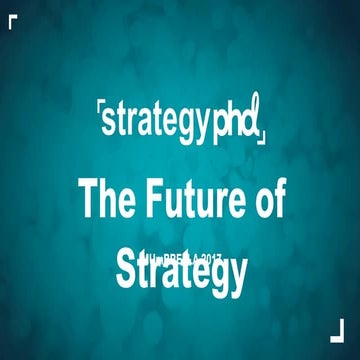 International Speakers: The Future of Strategy presentation | PDF