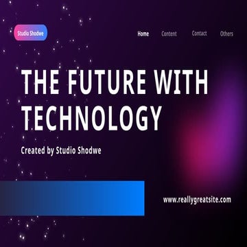 The Future of Technology presentation template download .pptx