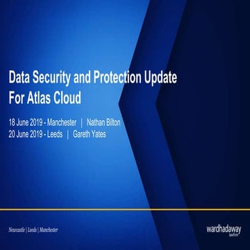 The Future of the Modern Workplace Event 2019 - Data Security and Protection | PPT