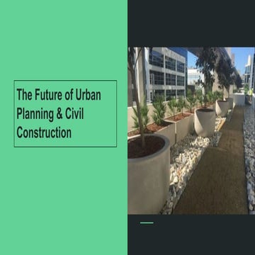 The Future of Urban Planning & Civil Construction | PDF