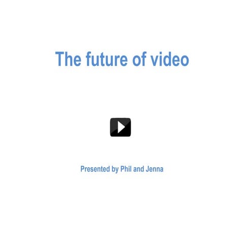 The future of video | PPTX | Home Entertainment Systems | Consumer ...