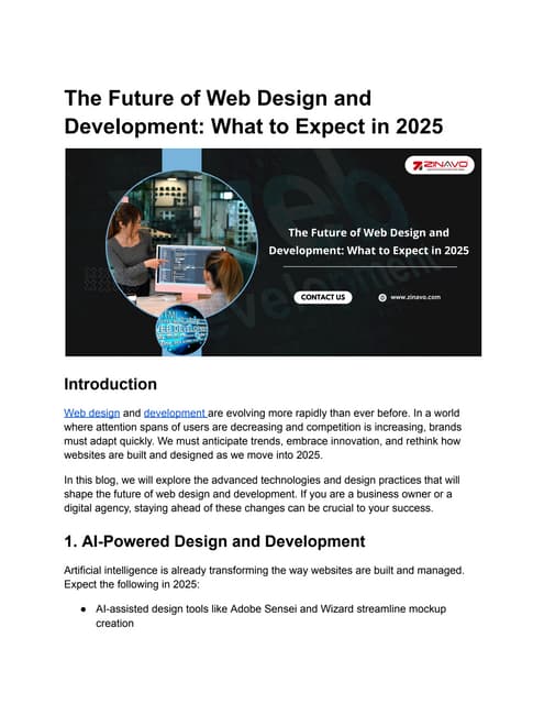 Web Application Development LifeCycle - Zinavo | PDF