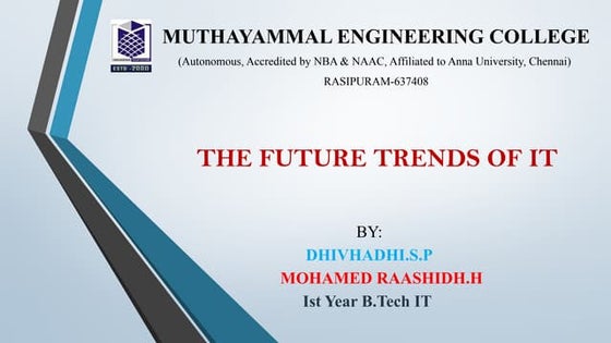 Emerging trends in information technology | PDF | Internet | Computing